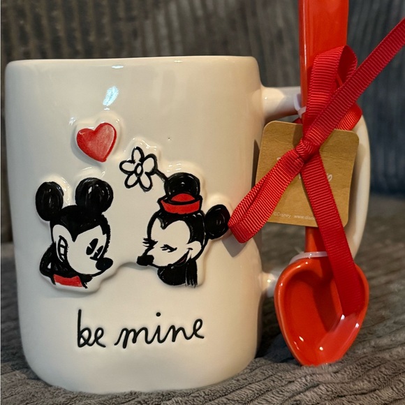 Rae Dunn | Dining | Rae Dunn X Disney Be Mine Mug With Heart Spoon ...